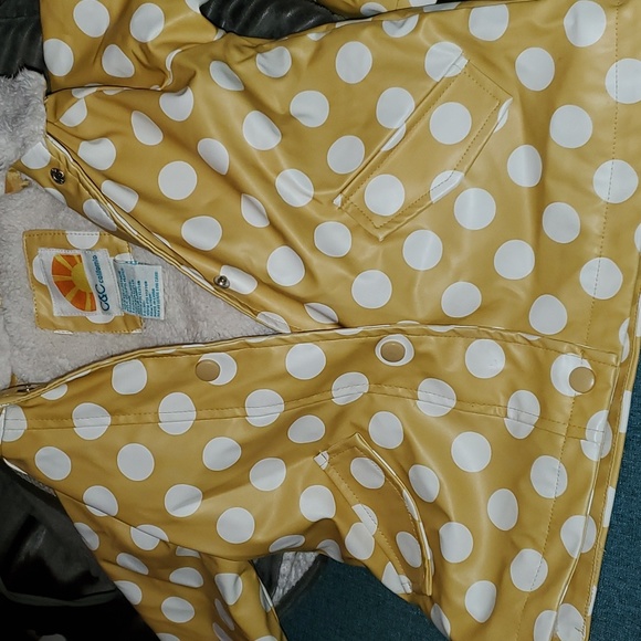 C&C California | Jackets & Coats | Cc 3 T Polka Dot Lined Rain Jacket ...